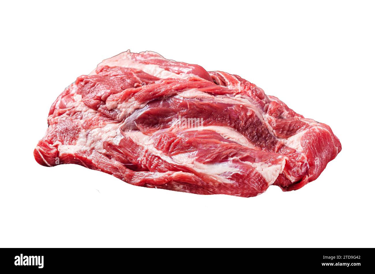 Ready for cooking on grill Boneless lamb meat, raw neck meat with herbs ...