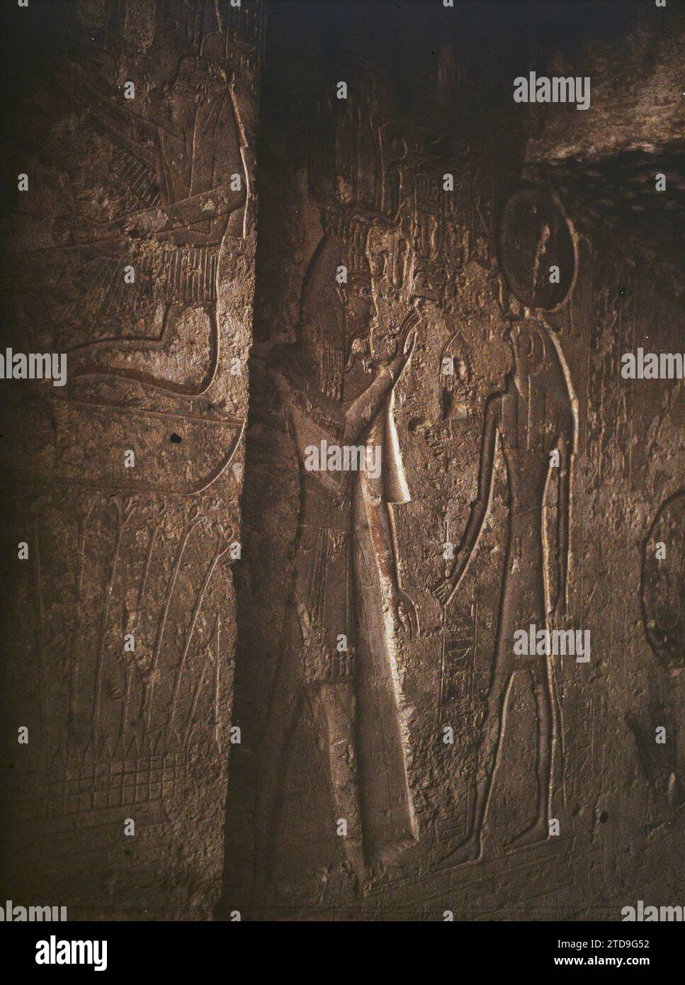 Thebes, Egypt, Africa Bas-reliefs inside the tomb of Ramesses VI ...