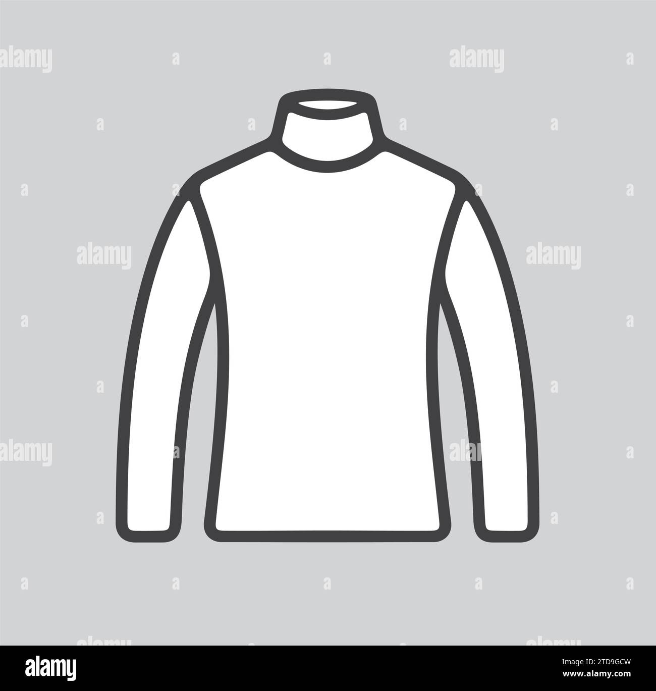 Womens turtleneck line icon on a background. Vector illustration Stock ...