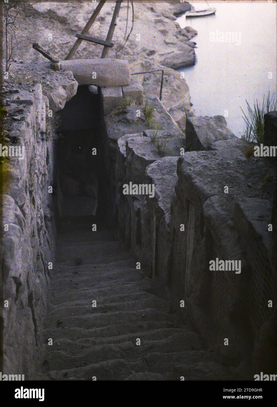 Aswan, Egypt, Africa Nilometer on the island of Elephantine, Nature ...