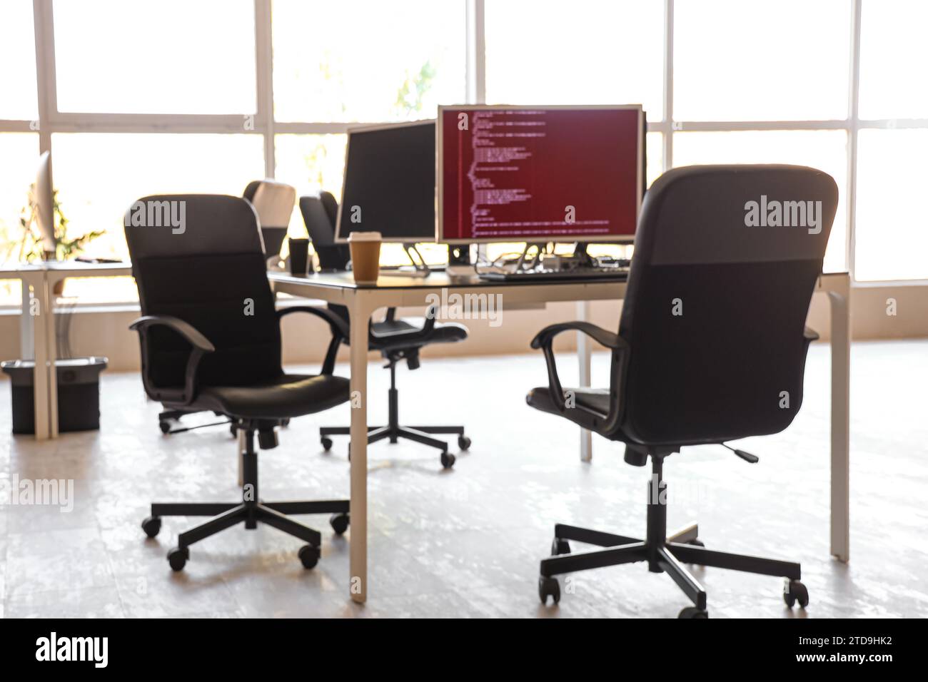 Blurred desks hi-res stock photography and images - Alamy