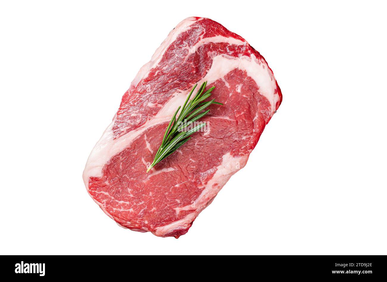 Uncooked raw Rib eye Steak, ribeye beef meat on butcher cleaver with ...