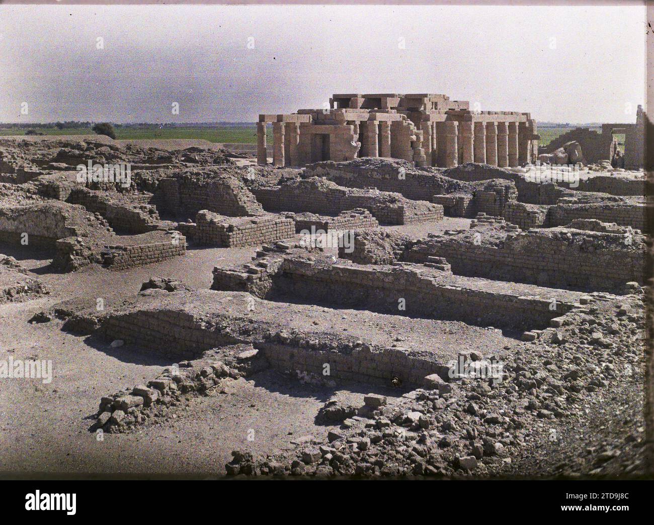 Thebes, Egypt, Africa The Ramesseum from the North-West, Habitat ...