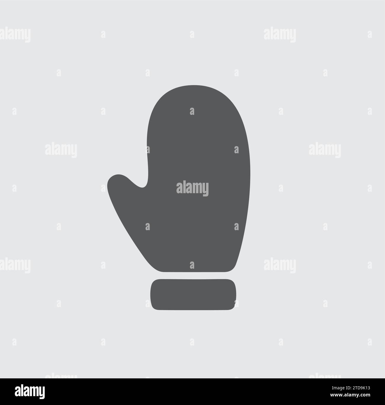 Mitten silhouette Stock Vector Images - Alamy