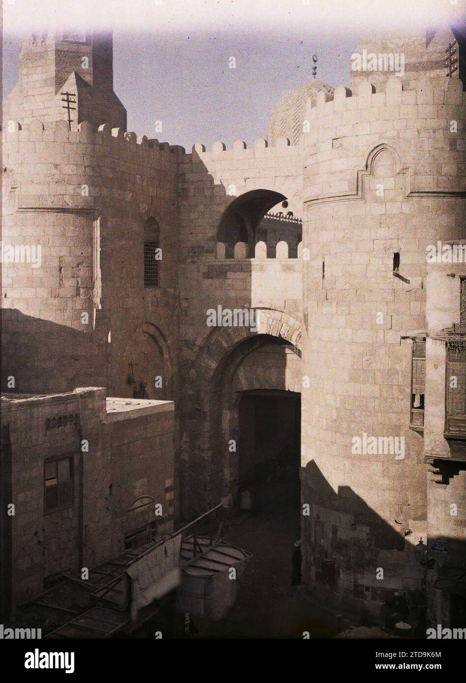 Cairo, Egypt, Africa Bab Zouelia Gate, one of the entrances to the ...