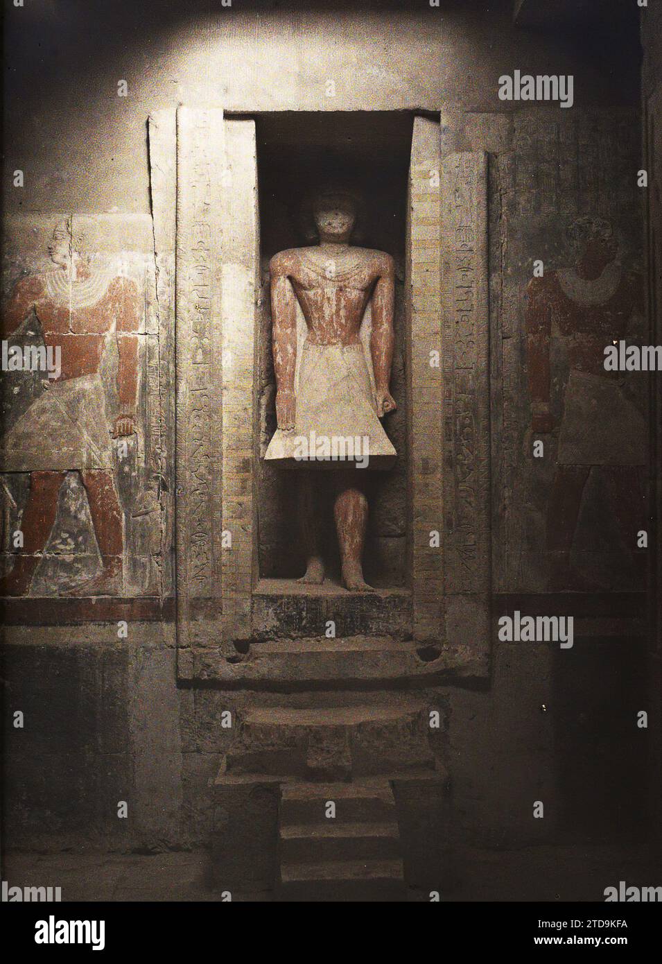 Saqqara, Egypt, Africa Statue of Mereruka known as Mera, located in the ...