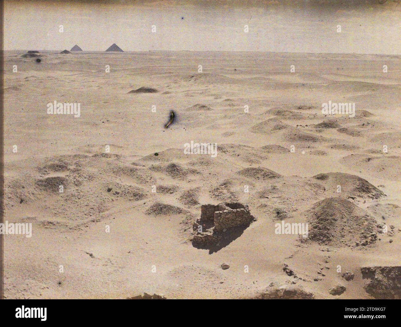 Saqqara, Egypt, Africa View taken from the pyramid of Ounas, last king ...