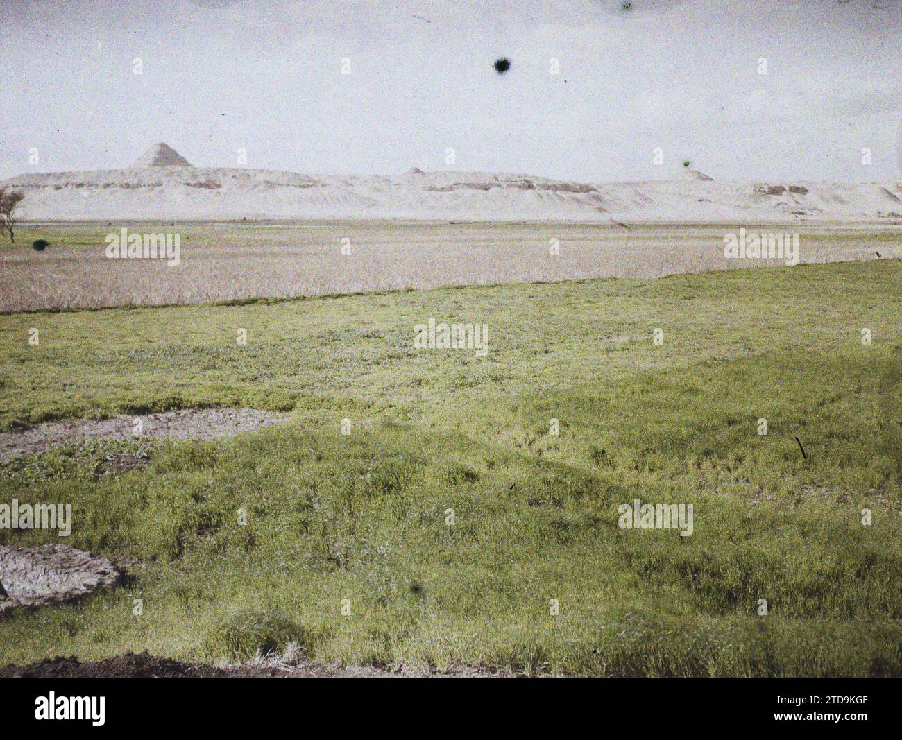 Saqqara, Egypt, Africa View of the landscape near the step pyramid of ...