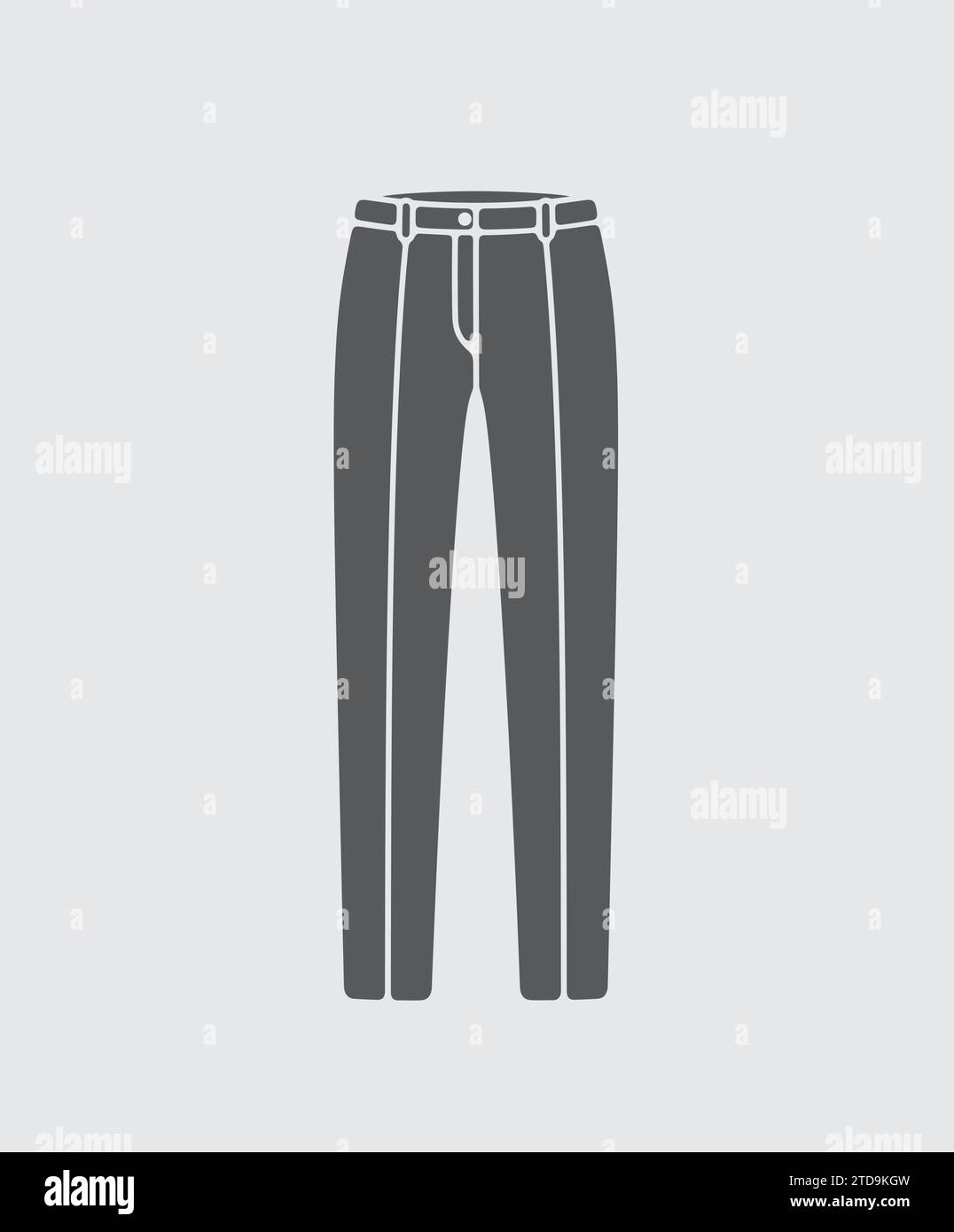 Women's business trousers icon on a background. Vector illustration ...