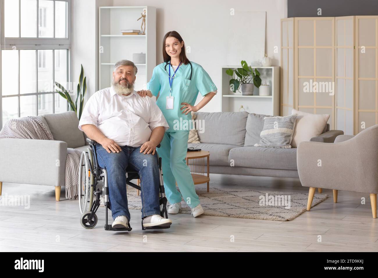 Overweight wheelchair hi-res stock photography and images - Alamy