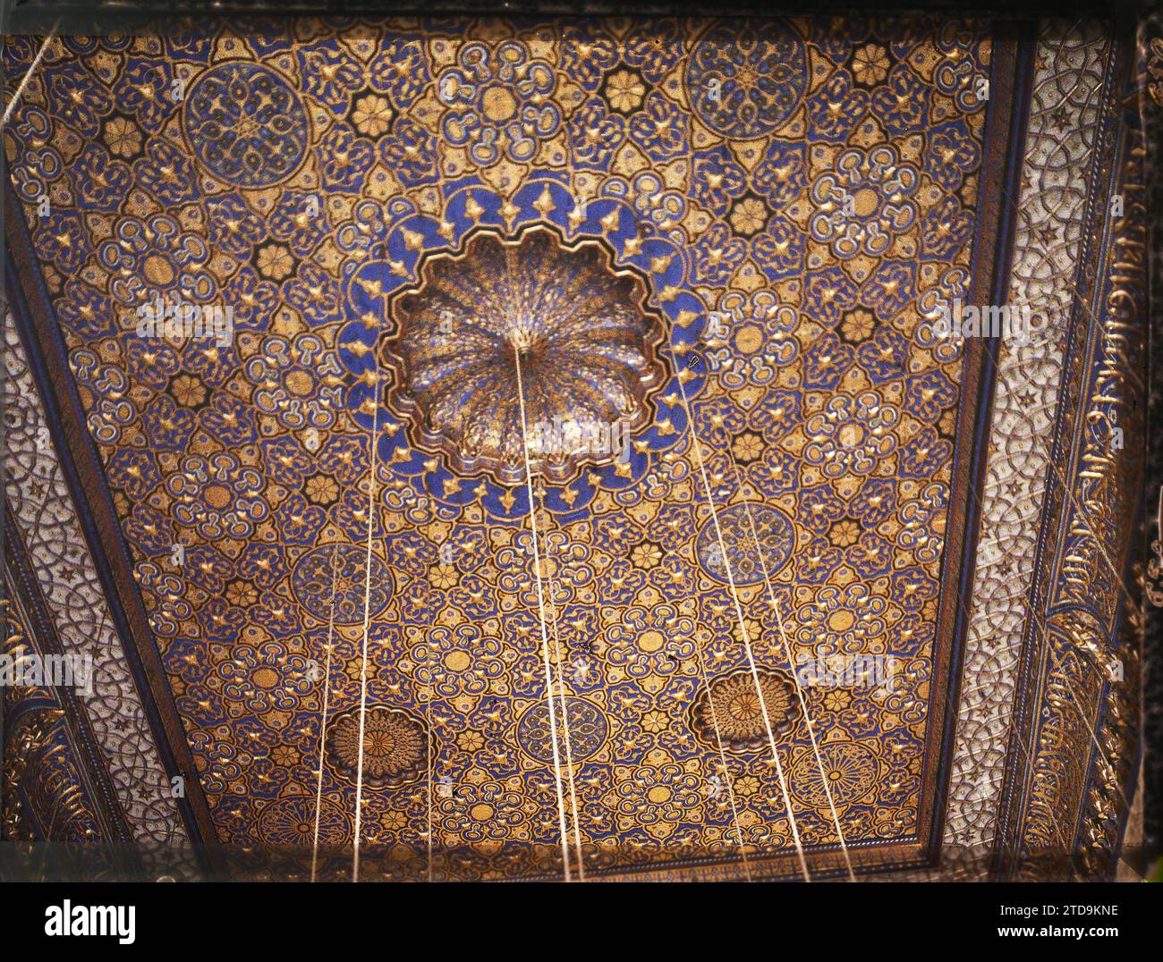 Cairo, Egypt, Africa Ceiling of the Selah Ayoub Mosque?, Housing ...