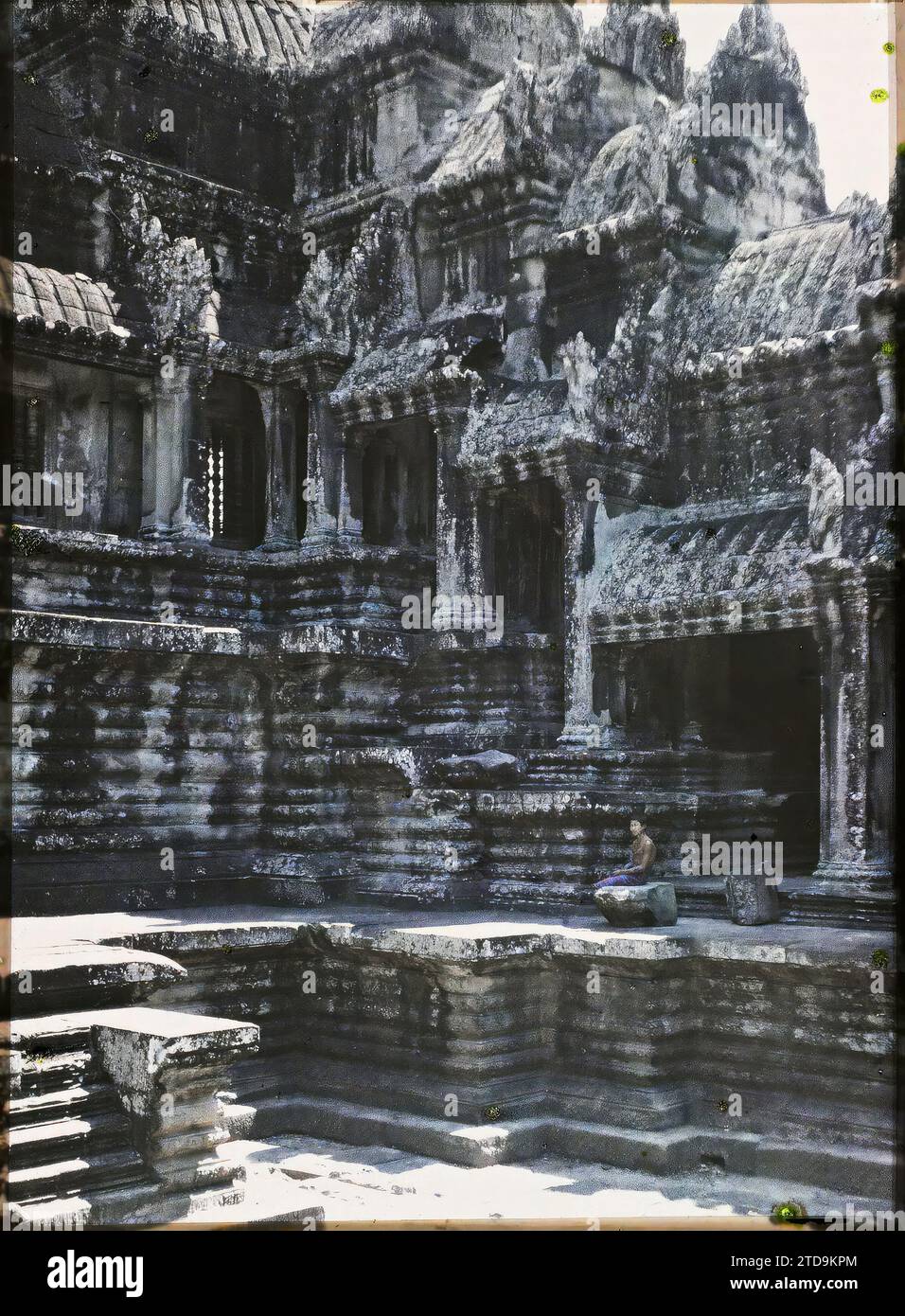 Angkor, Cambodia, Indochina The ascending gallery of the cruciform ...