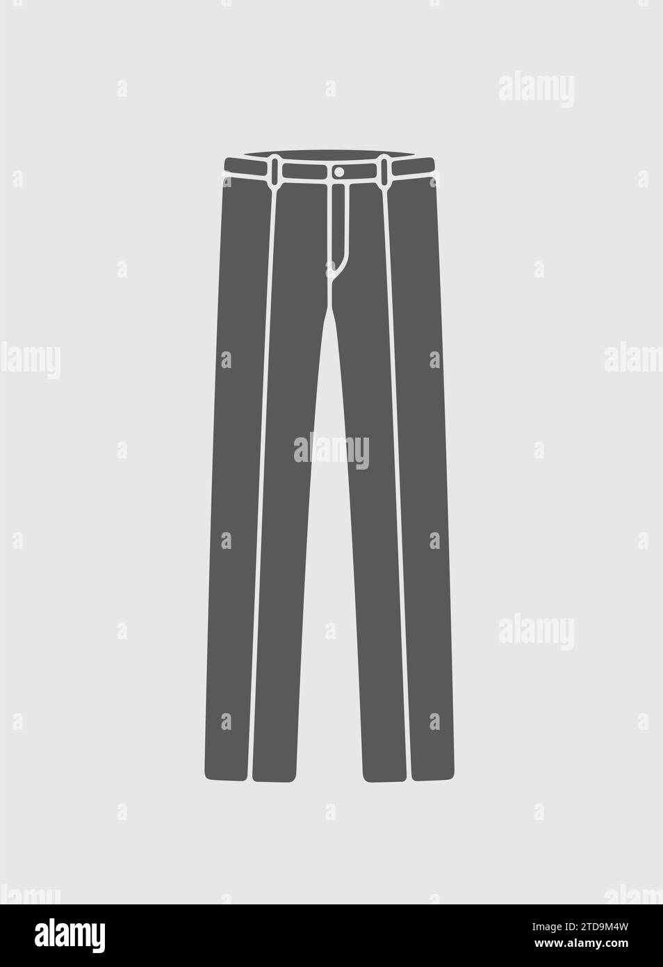 Men's business trousers icon on a background. Vector illustration Stock ...