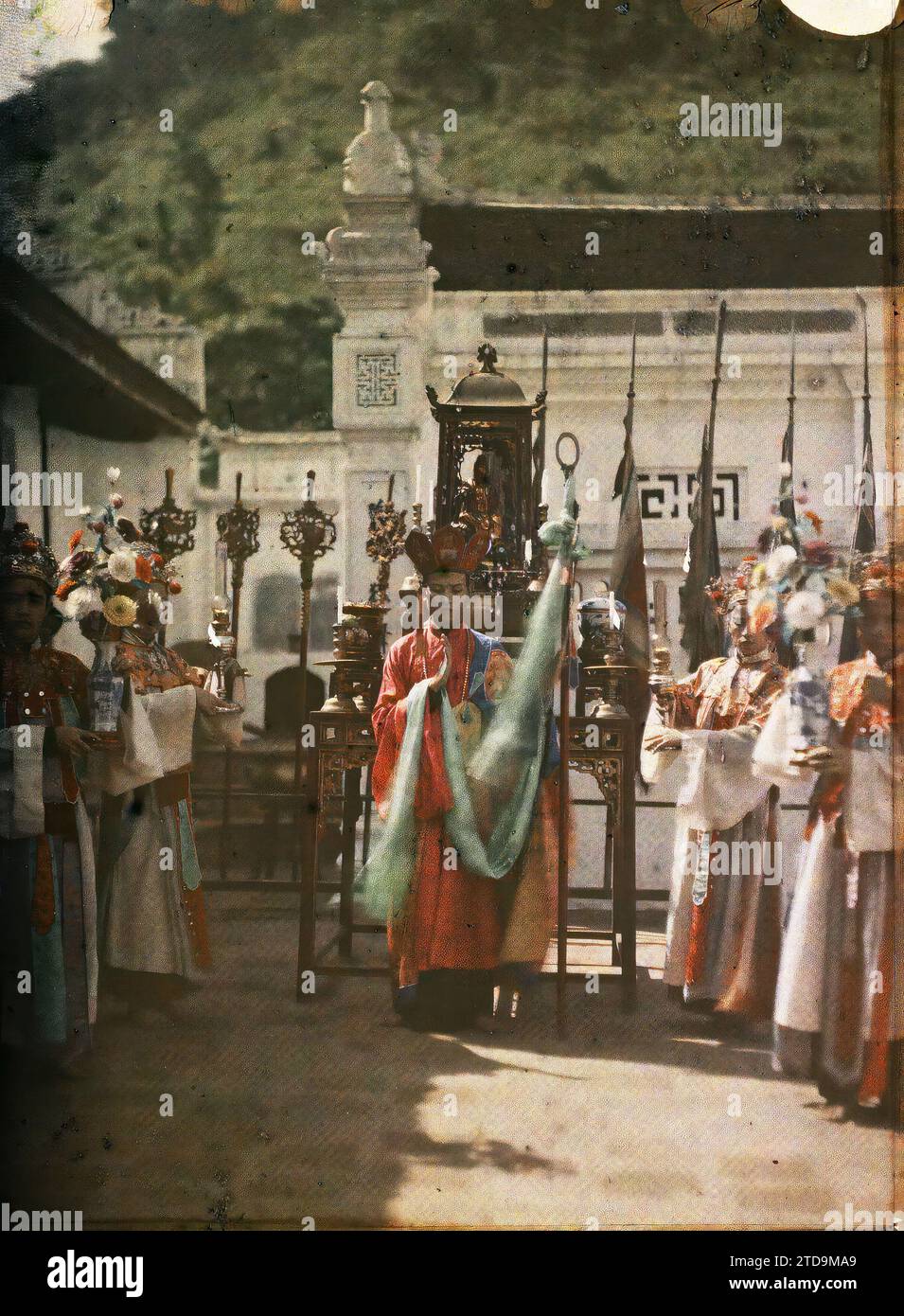 Tonkin, Indochina One of the rites of Lam-chay, Religion, Clothing, Art ...