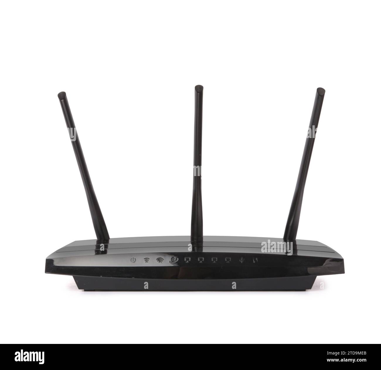 Modern wi-fi router on white background Stock Photo - Alamy Modern wi-fi router on white background Stock Photo - Alamy