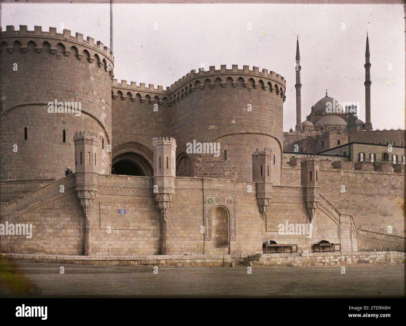 Cairo, Egypt, Africa Entrance to the citadel (el-Kal' a) of Saladin ...