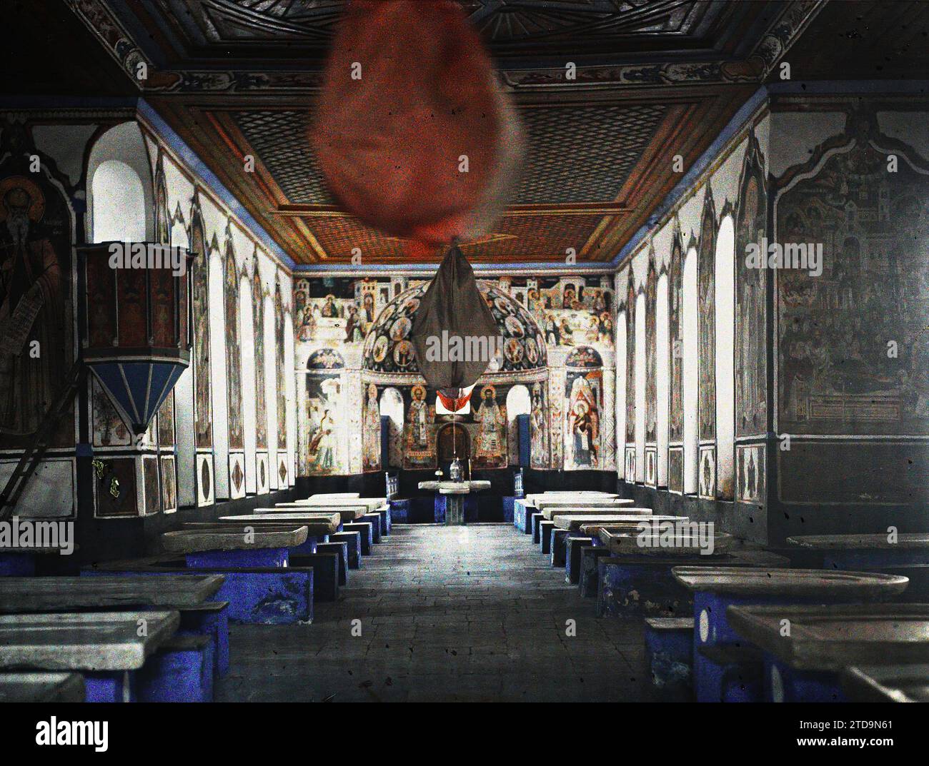 The monastery of Vatopedi, Greece The monks' refectory, Religion, Daily ...