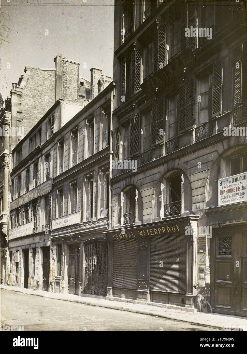 Paris (9th arr.), France Expropriated houses on rue Taitbout, for the ...
