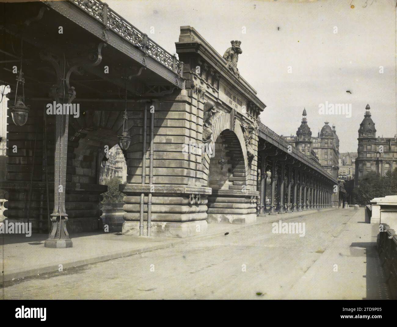 Paris (16th arrondissement), France The Passy viaduct, now the Bir ...