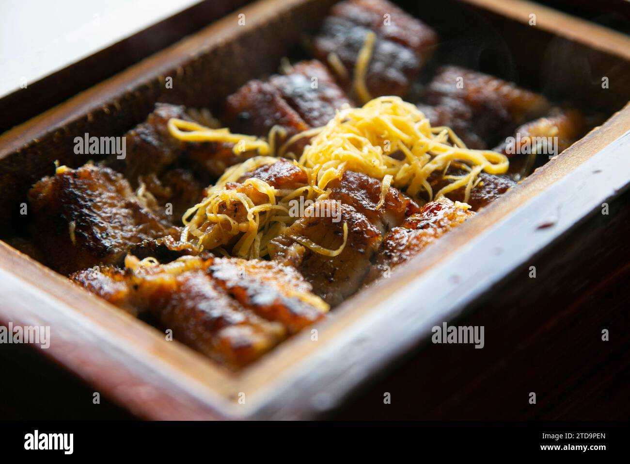 Unagi seiro mushi. Steamed eel rice bowl is one of Yanagawa’s famous ...