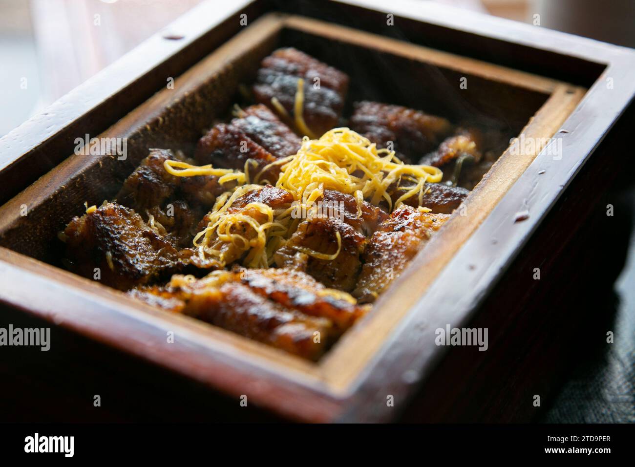 Unagi seiro mushi. Steamed eel rice bowl is one of Yanagawa’s famous ...