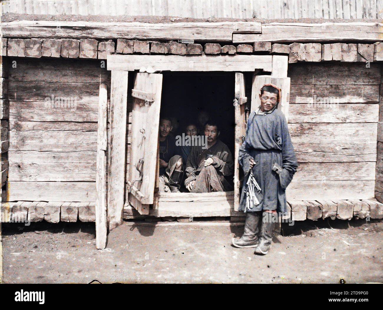 Ourga, Mongolia Guards and inmates in the prison, Society, HD, Housing ...