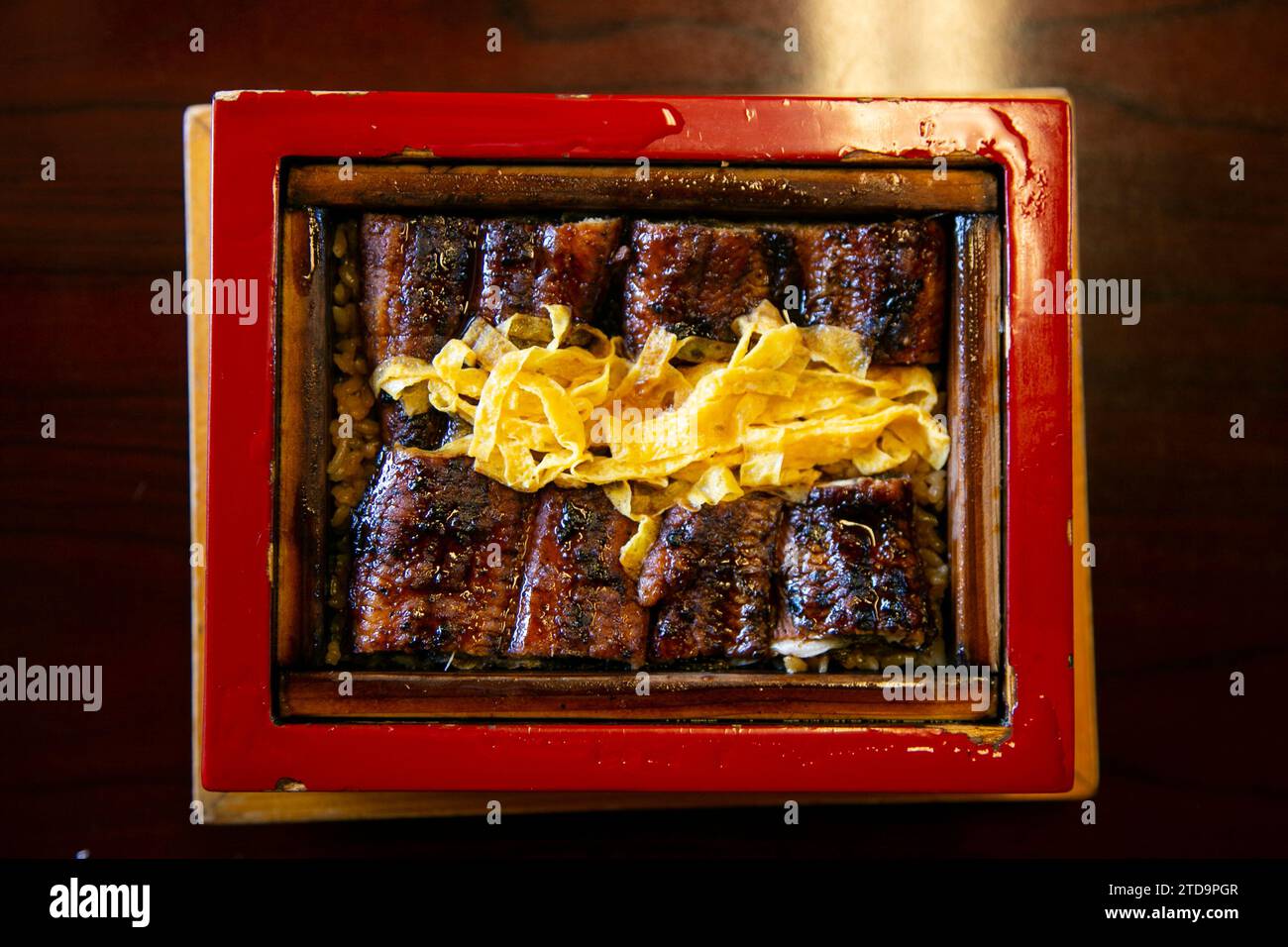 Unagi seiro mushi. Steamed eel rice bowl is one of Yanagawa’s famous ...