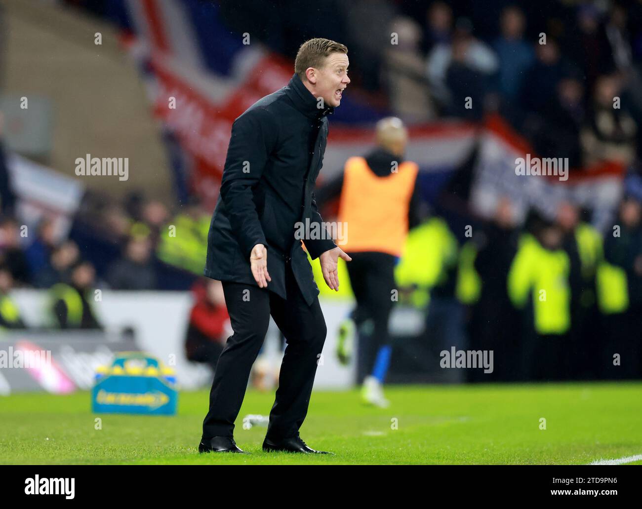Aberdeen manager Barry Robson during the Viaplay Cup final at Hampden Park, Glasgow. Picture ...