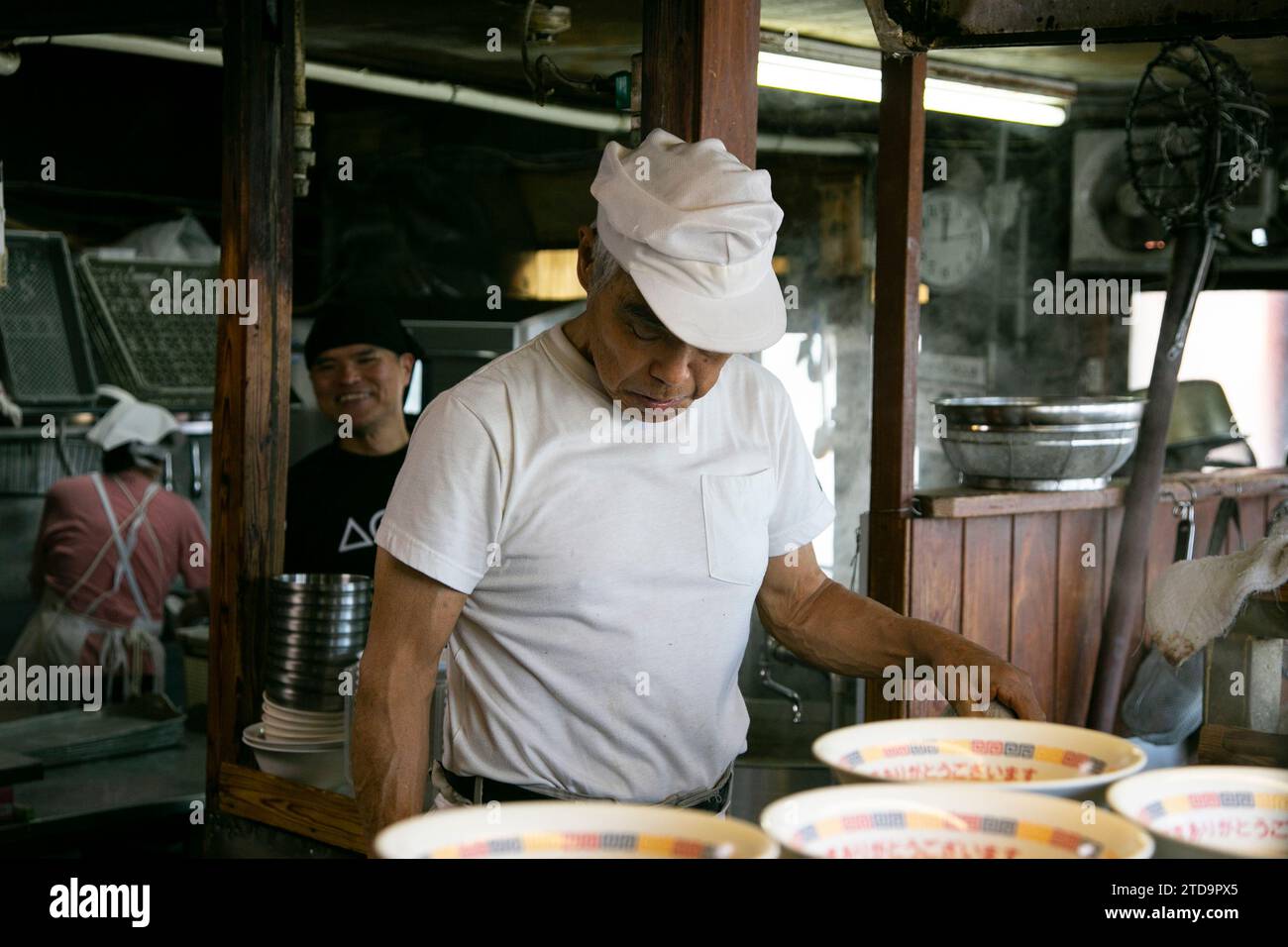 Kurume, Japan; 1st October 2023: Maruboshi Ramen shop is one of mest ...