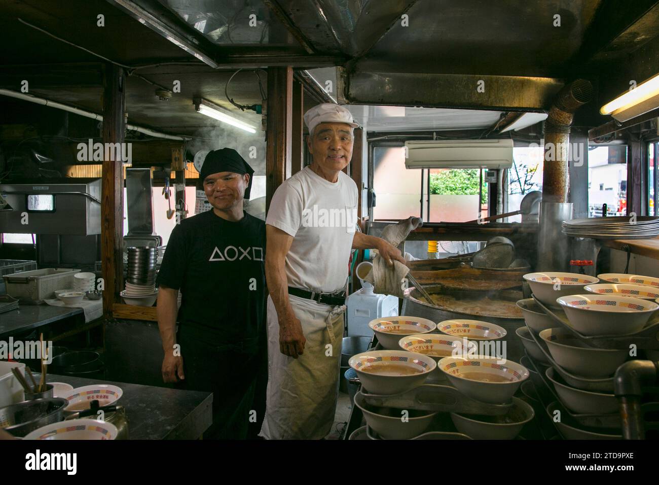 Kurume, Japan; 1st October 2023: Maruboshi Ramen shop is one of mest ...