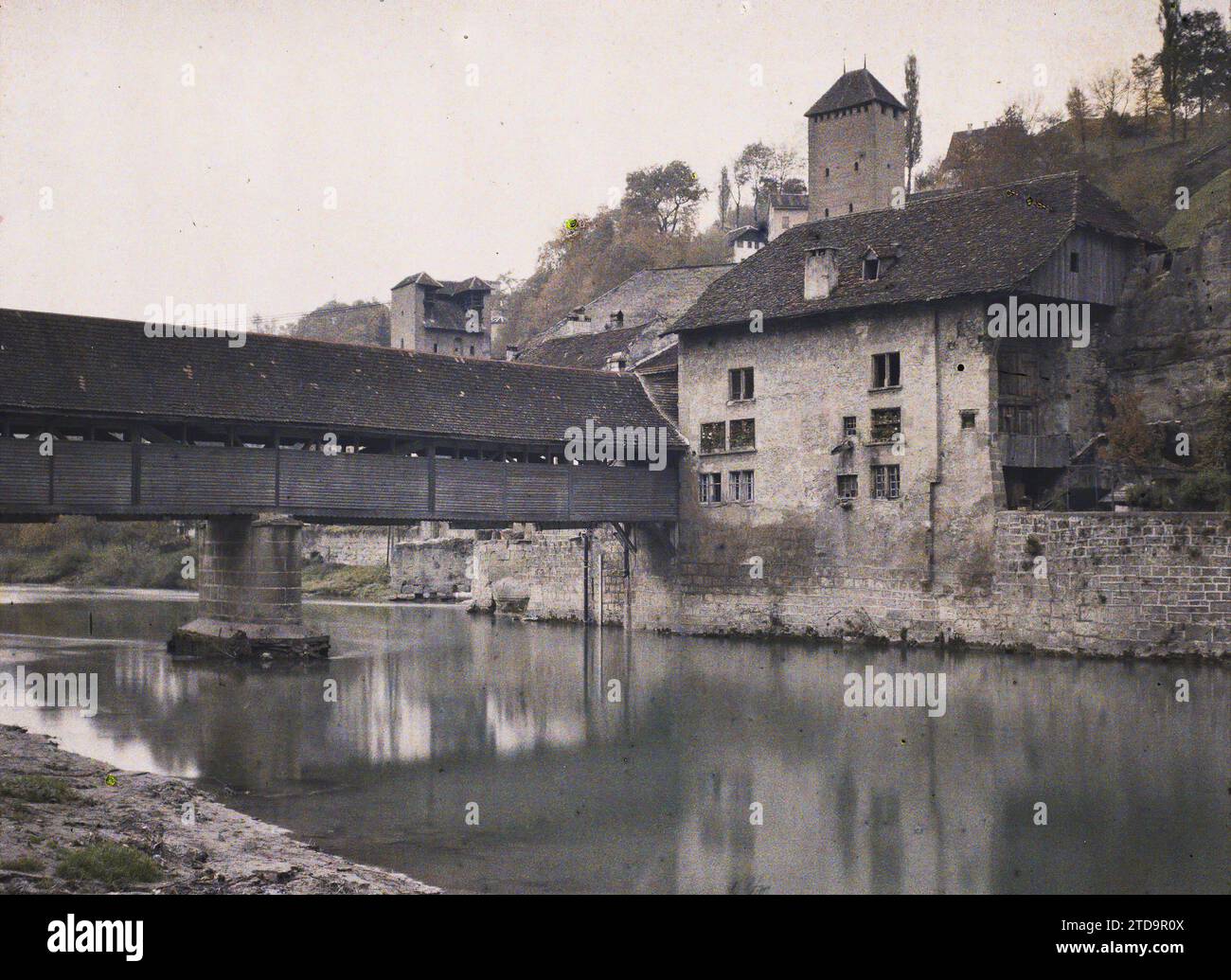Fribourg, Switzerland The Berne bridge over the Sarine, Habitat ...