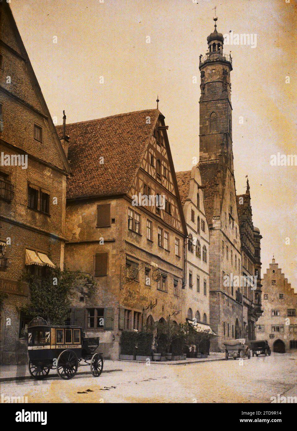 Rothenburg, Germany, Housing, Architecture, Town hall, town hall, Tower ...