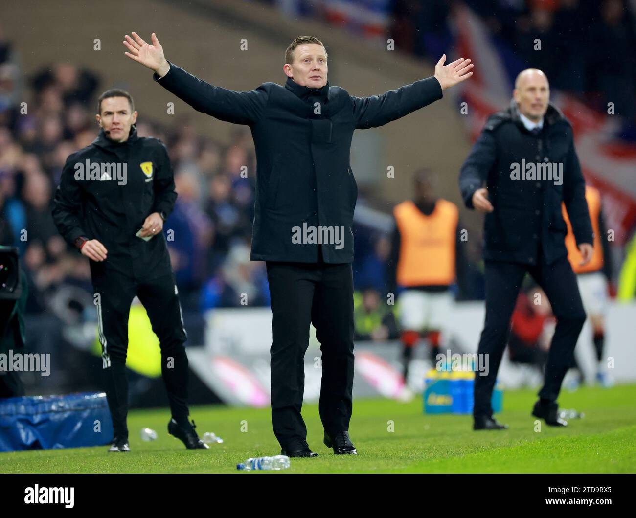 Aberdeen manager Barry Robson during the Viaplay Cup final at Hampden Park, Glasgow. Picture ...