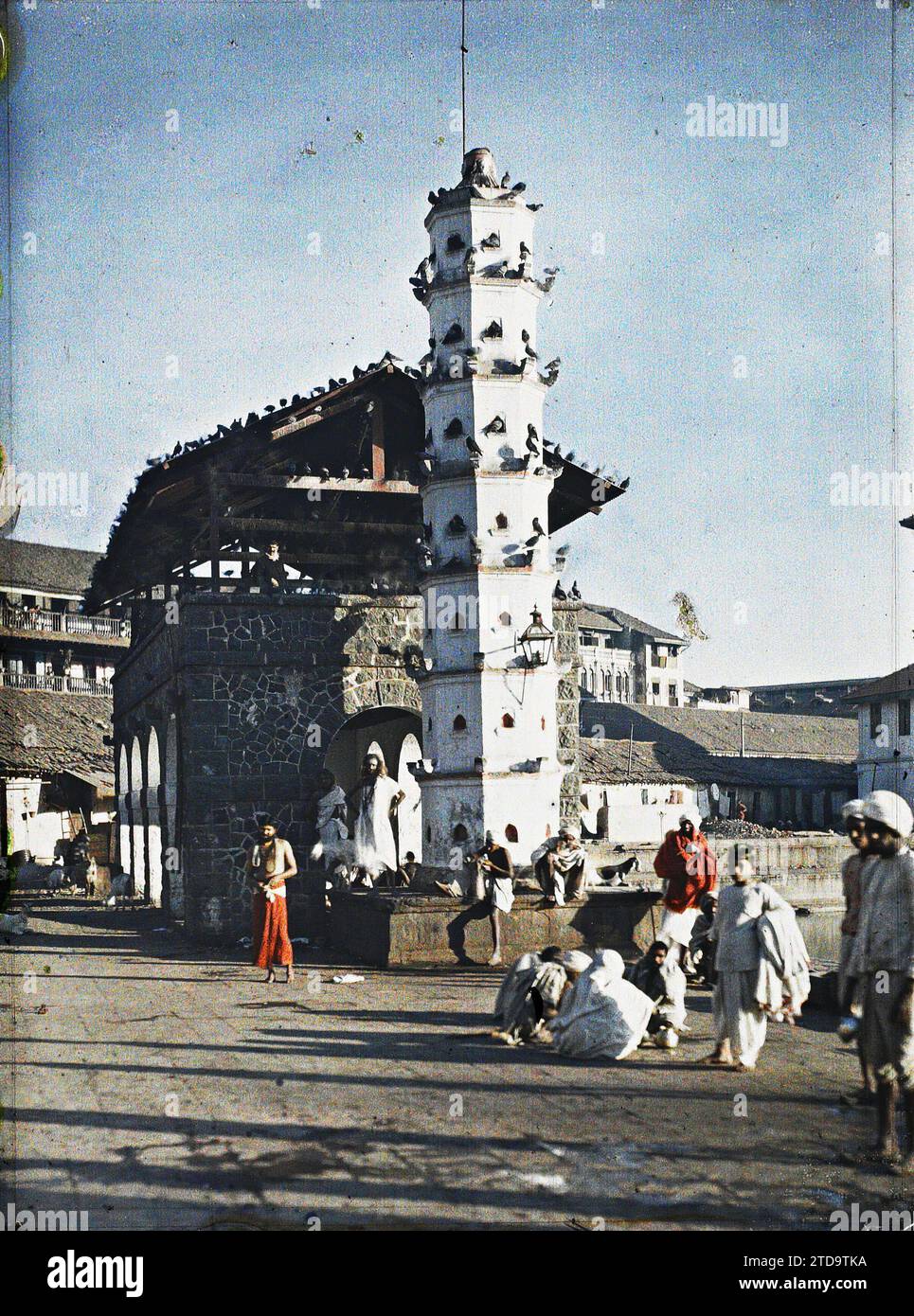 India seven story hindu tower hi-res stock photography and images - Alamy