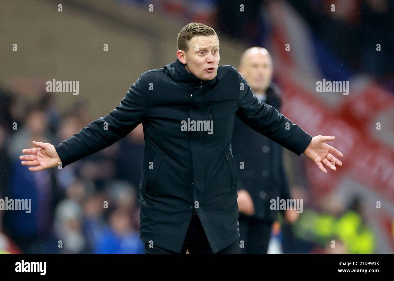 Aberdeen manager Barry Robson during the Viaplay Cup final at Hampden Park, Glasgow. Picture ...
