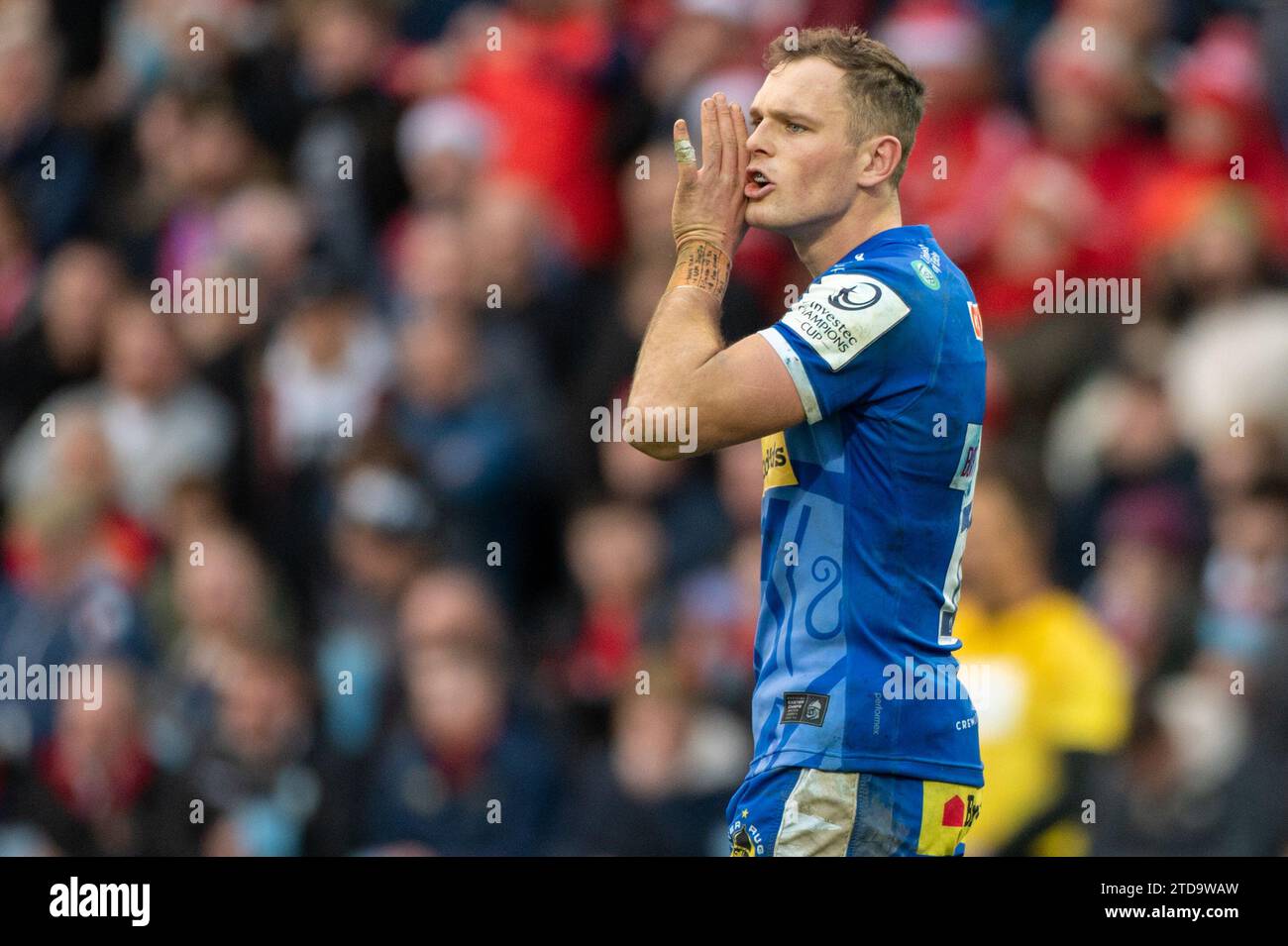 Tom Wyatt of Exeter during the Investec Champions Cup, Pool 3, Round 2 ...