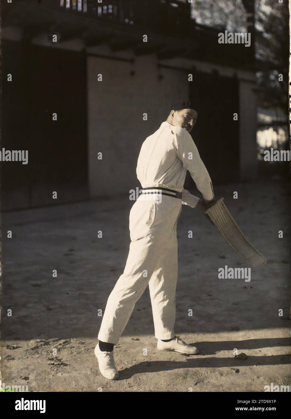 Bayonne, France Basque pelota player Marcel-Auguste Léonis, Clothing ...