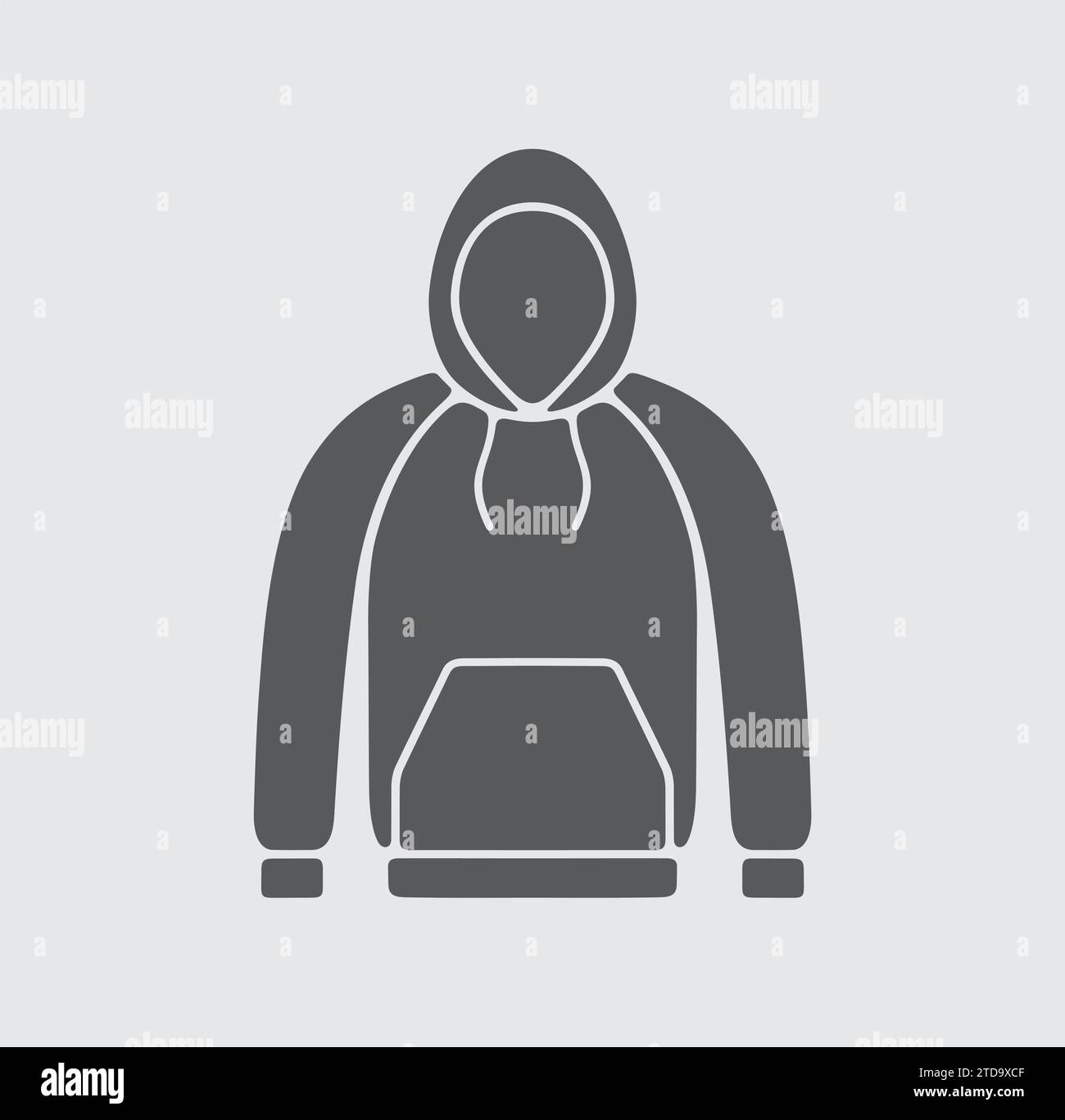 Men's hoodie icon on a background. Vector illustration Stock Vector ...