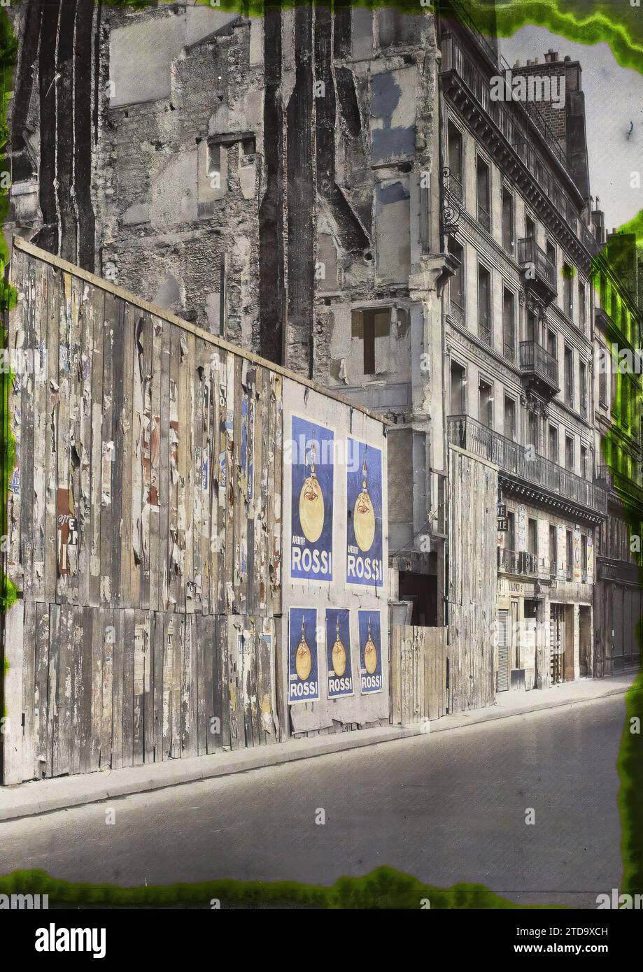 France houses under demolition rue le peletier hi-res stock photography ...