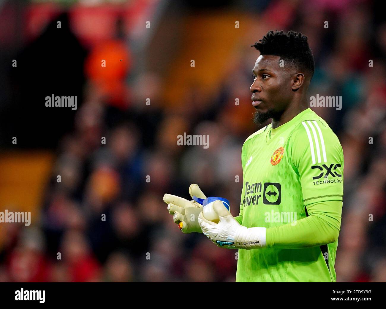 Manchester United goalkeeper Andre Onana during the Premier League ...