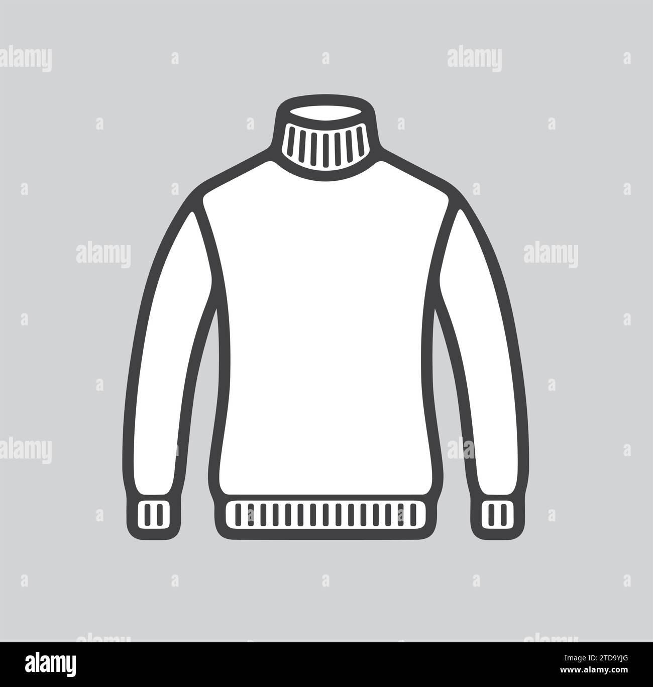 Women's sweater line icon on a background. Vector illustration Stock ...