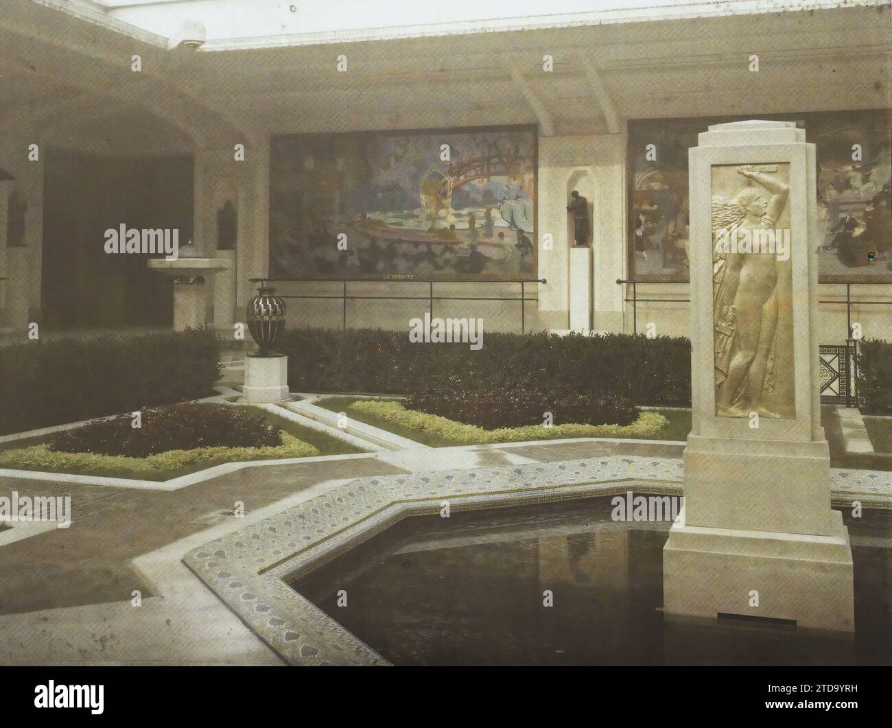 Paris (7th arr.), France The Exhibition of Decorative Arts, Court of Trades, on the Esplanade ...