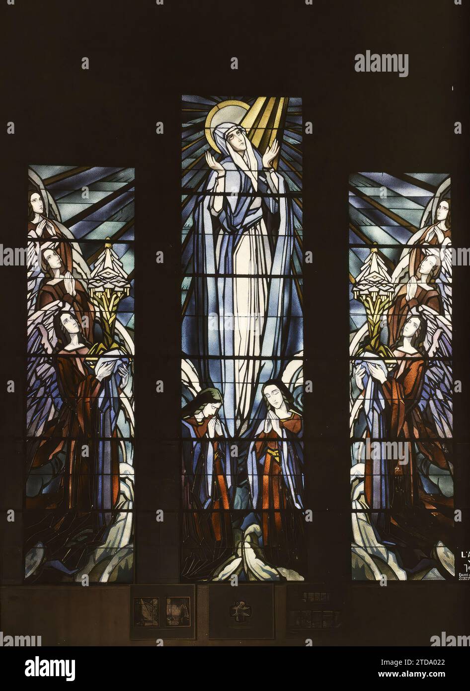 Paris (7th arr.), France The Exhibition of Decorative Arts, Stained ...