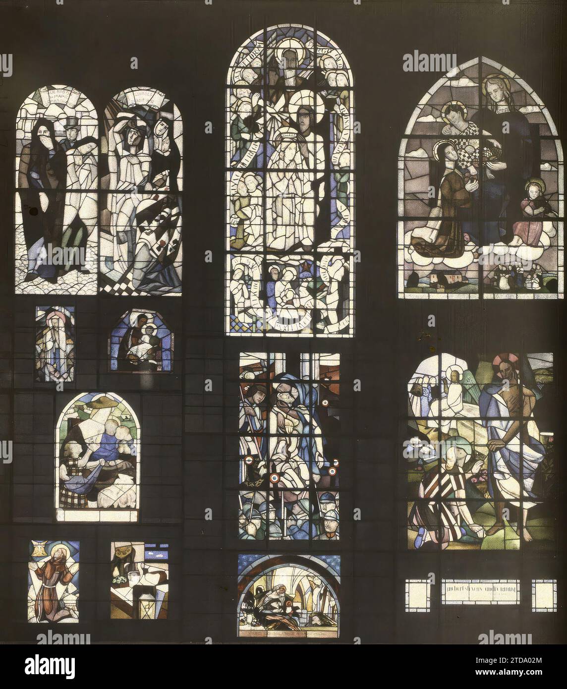 Paris (7th arr.), France The Exhibition of Decorative Arts, Stained ...