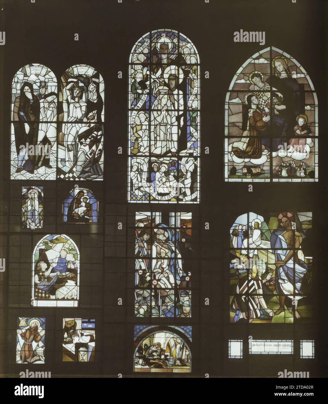 Paris (7th arr.), France The Exhibition of Decorative Arts, Stained ...