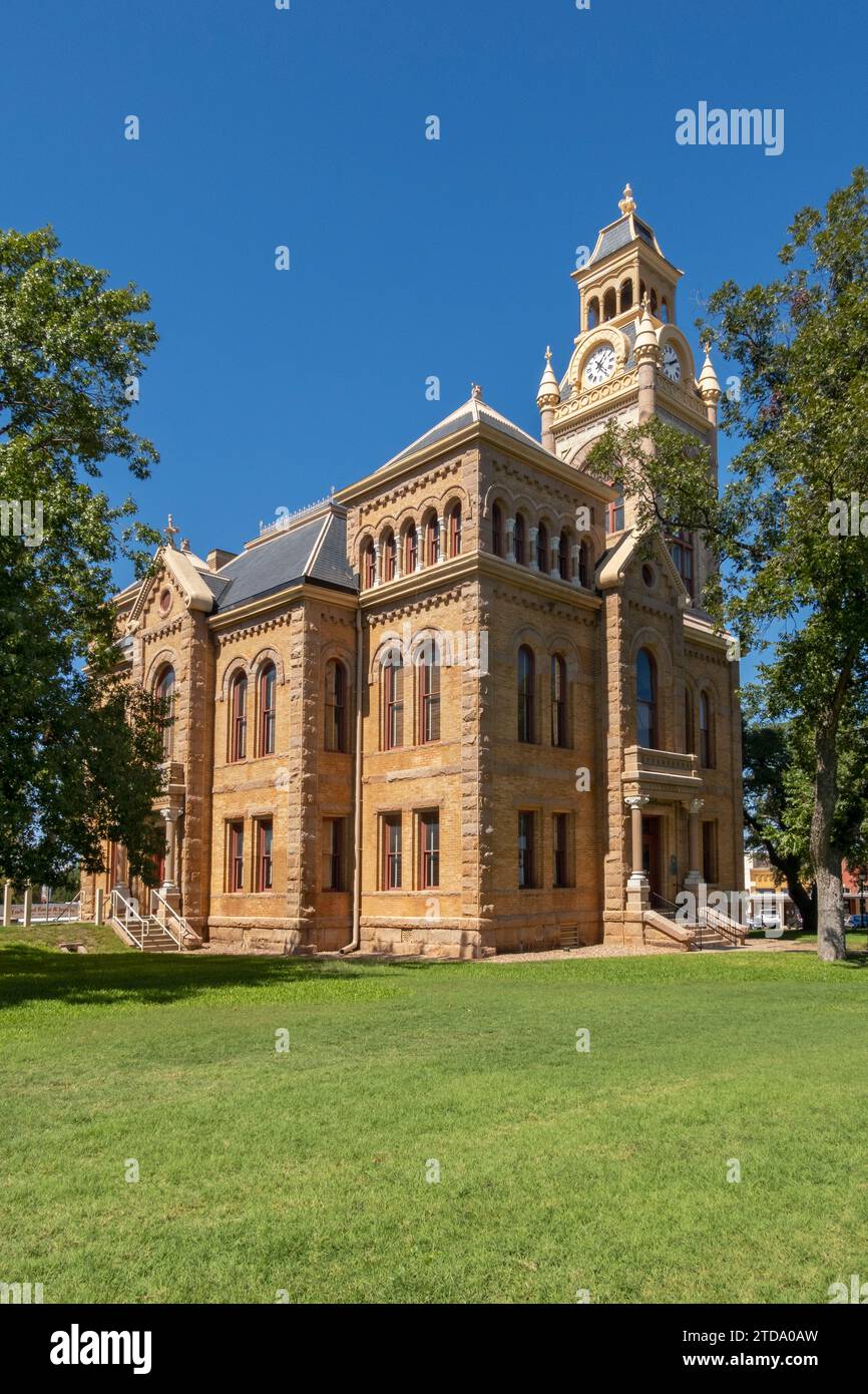 Texas, Hill Country, Llano County Courthouse completed 1892 Stock Photo ...