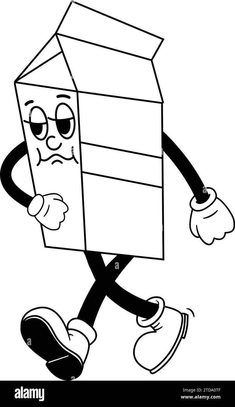 illustration of a character Milk Box Character.clip, love, carton ...