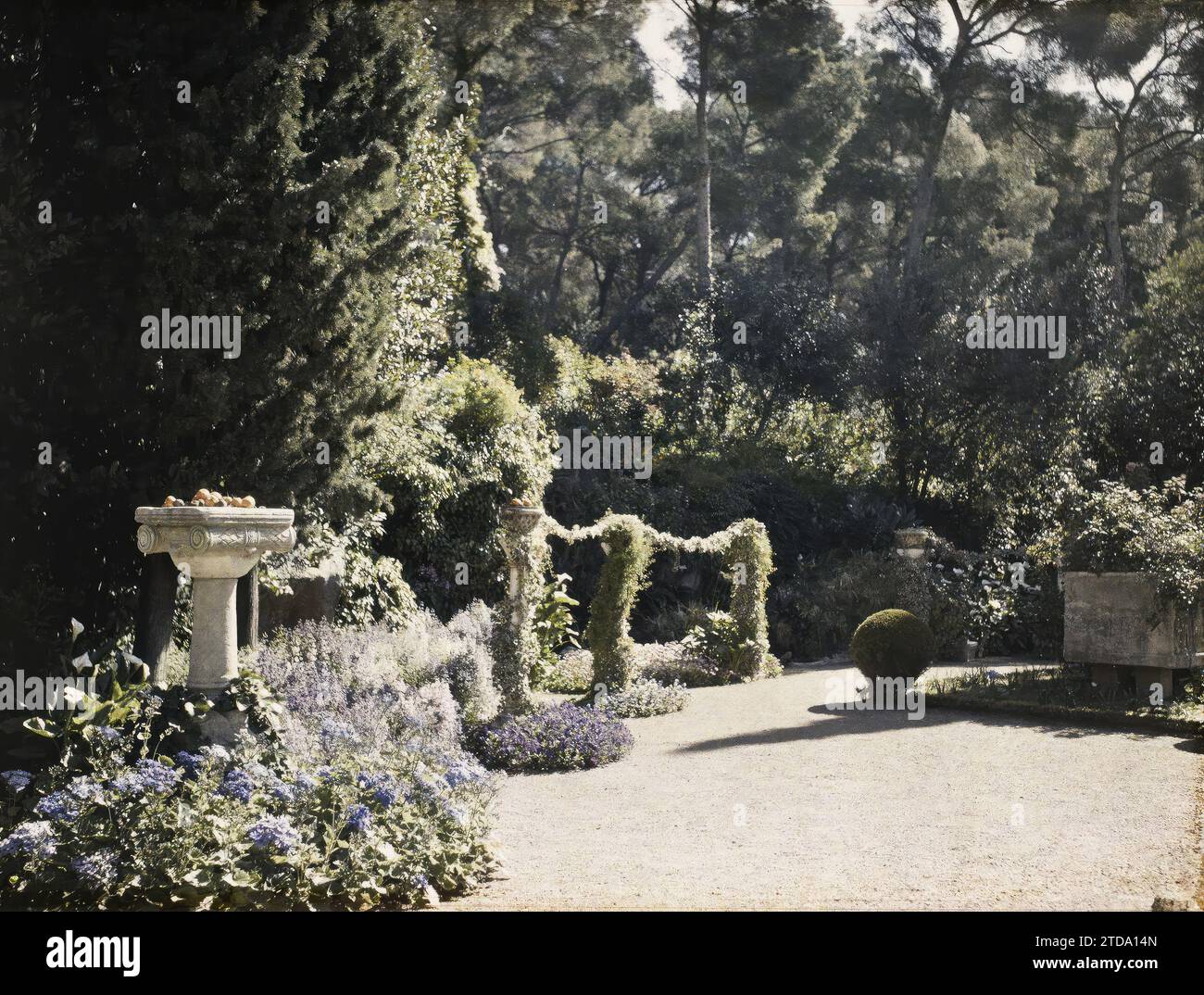 Cap Martin, France Architectural elements decorating a space in the ...