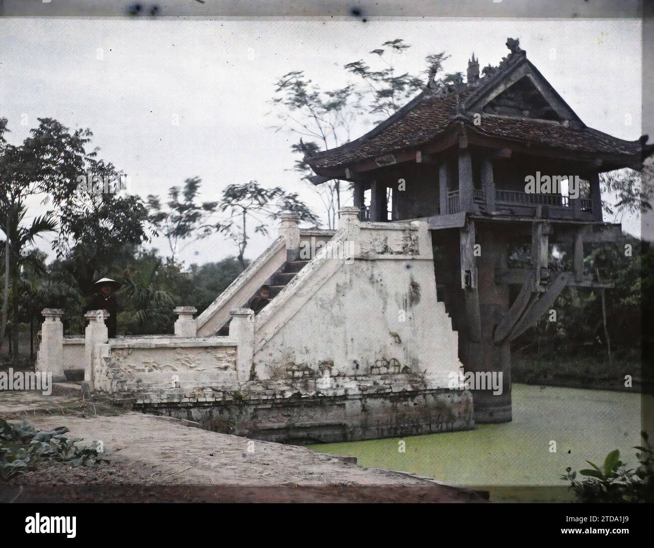 Village of Thanh-bao, surroundings of Hà-nôi, Hainoi Vietnam, Tonkin ...