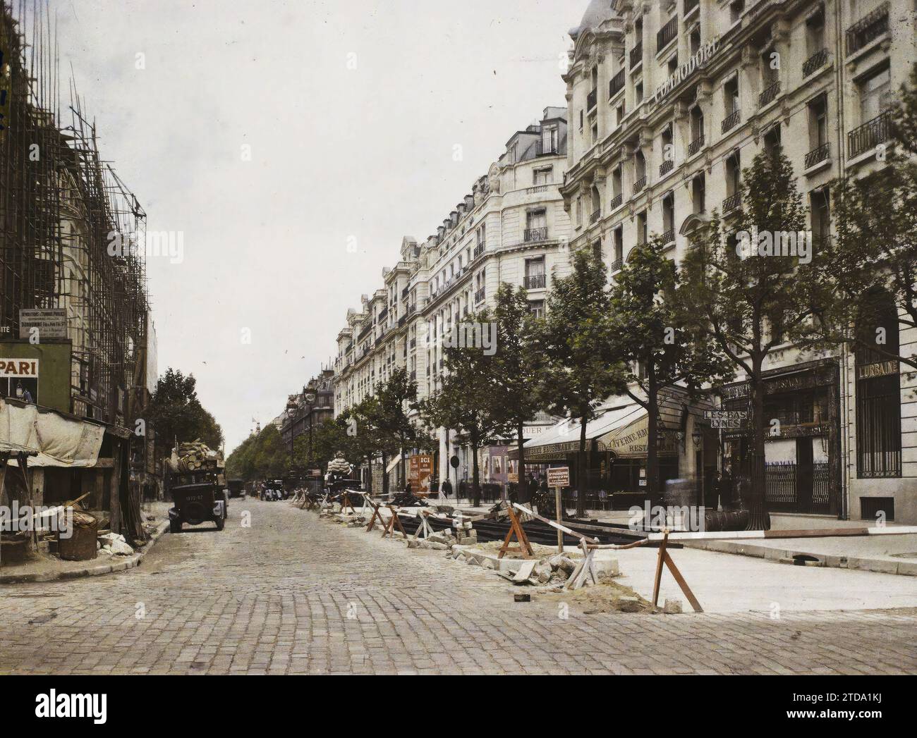 Paris (9th arr.), France The breakthrough of Boulevard Haussmann, at ...